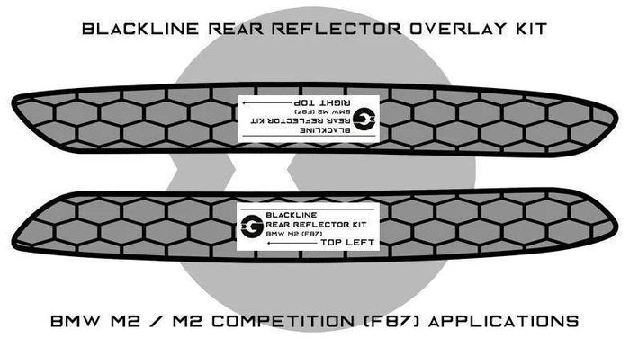 Goldenwrench BMW M2 & M2 Competition F87 Rear Reflector Decal Sticker ...